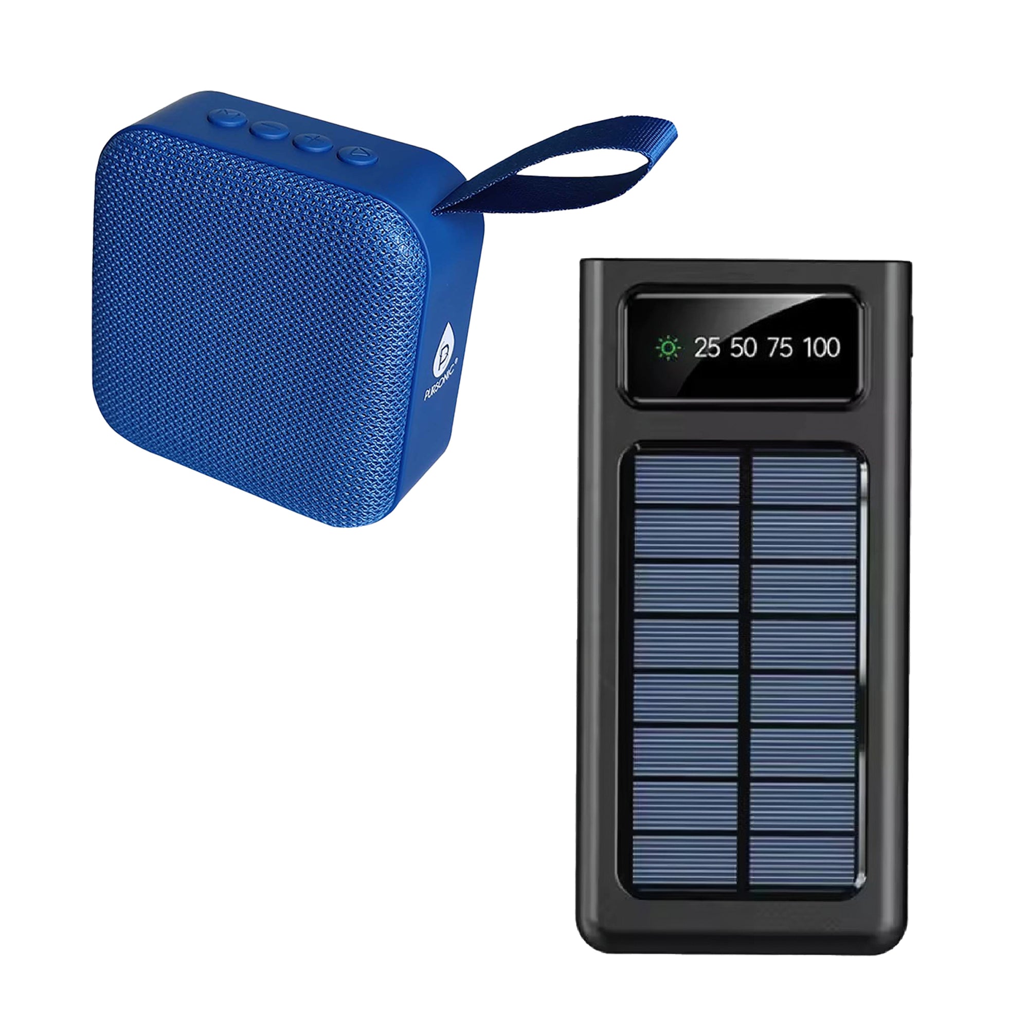 Adventure Power & Sound Bundle – Portable Solar Power Bank + 360° Wire ...