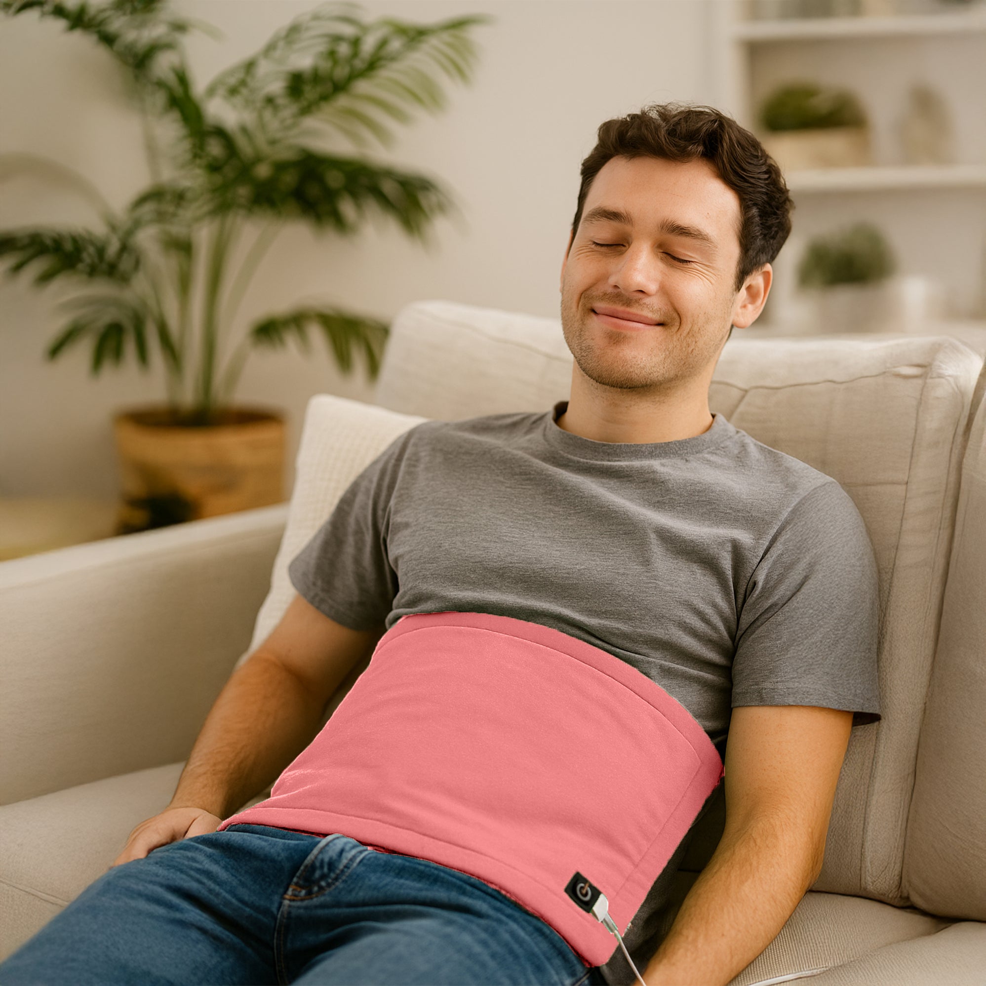 Pursonic Large Electric Heating Pad with USB-C – 12"x24", Ultra Soft F