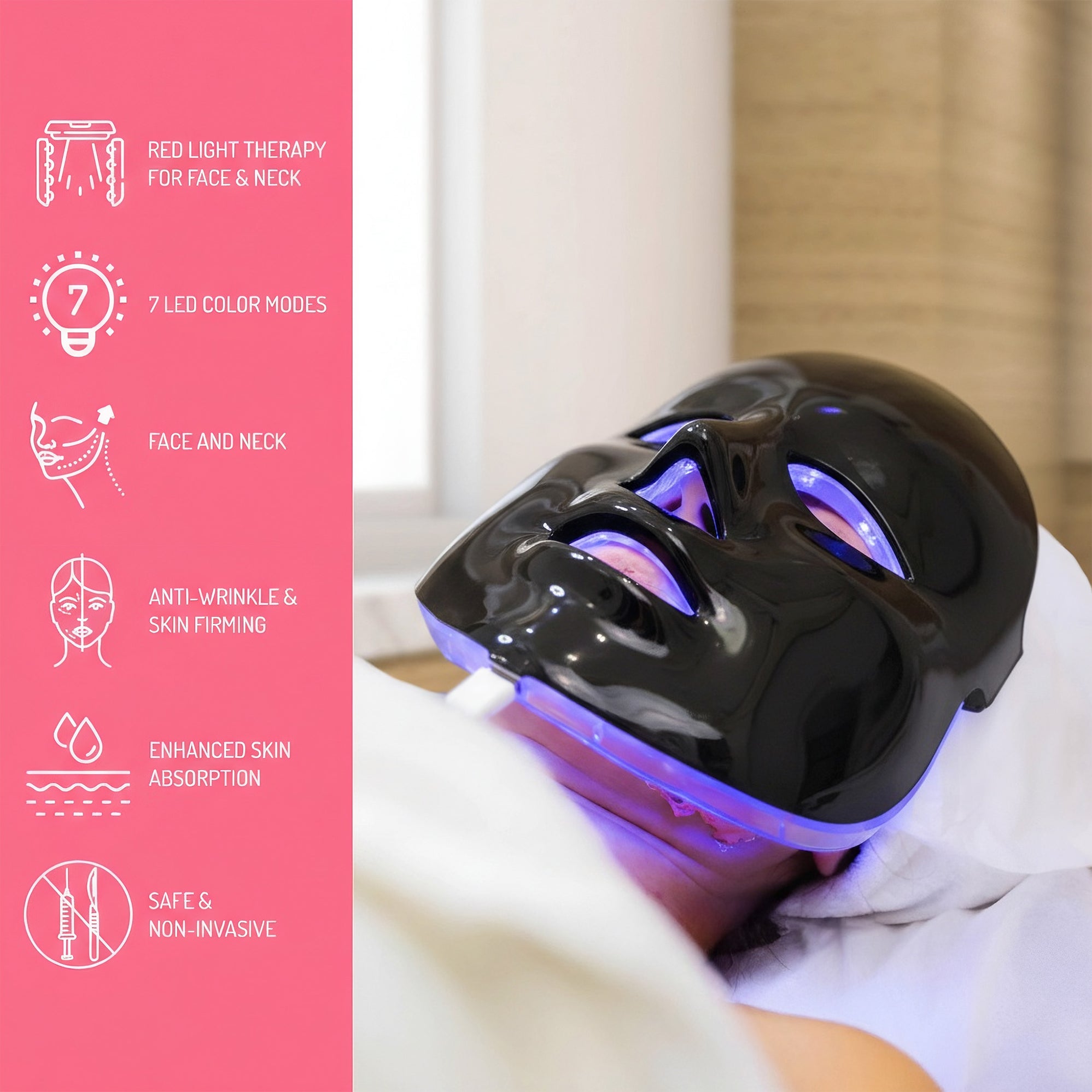 7-in-1 LED Light Therapy Mask – Advanced Skin Rejuvenation at Home ...