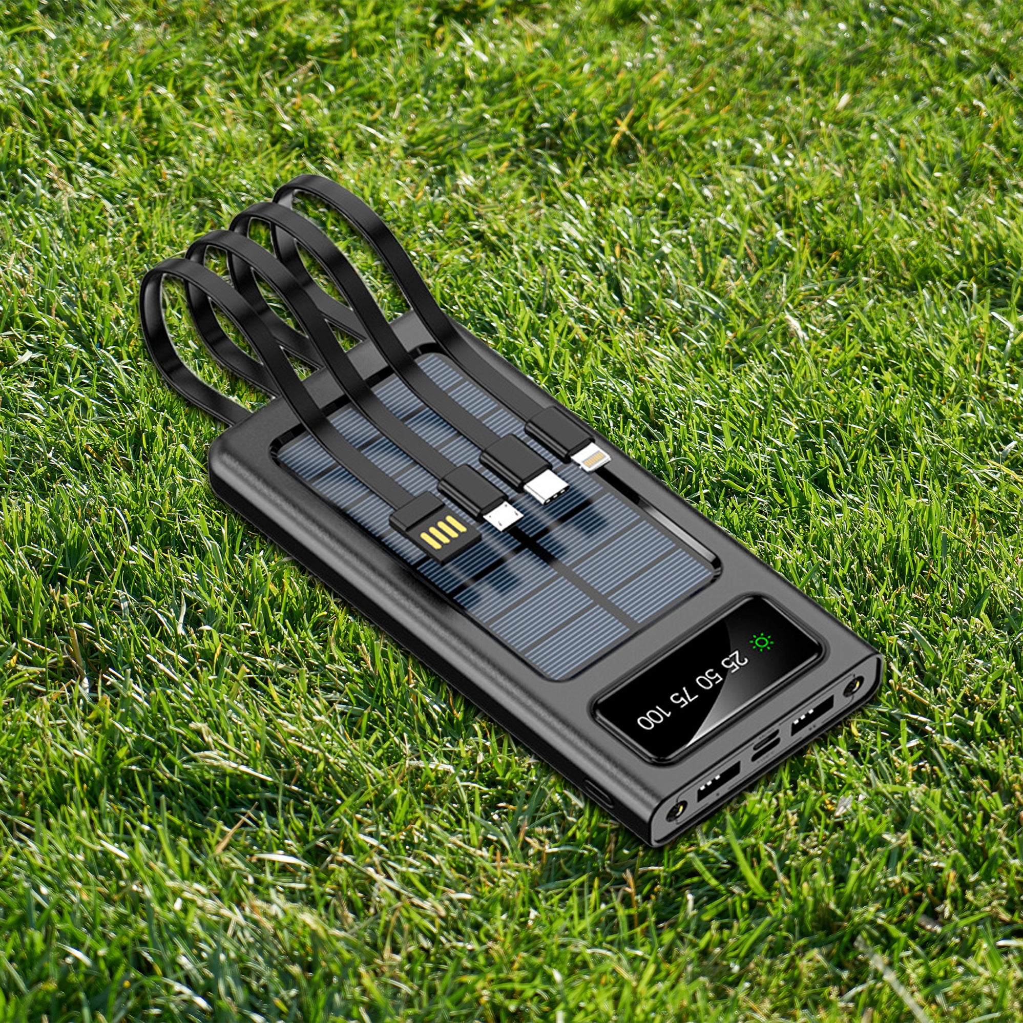 Adventure Power & Sound Bundle – Portable Solar Power Bank + 360° Wire ...